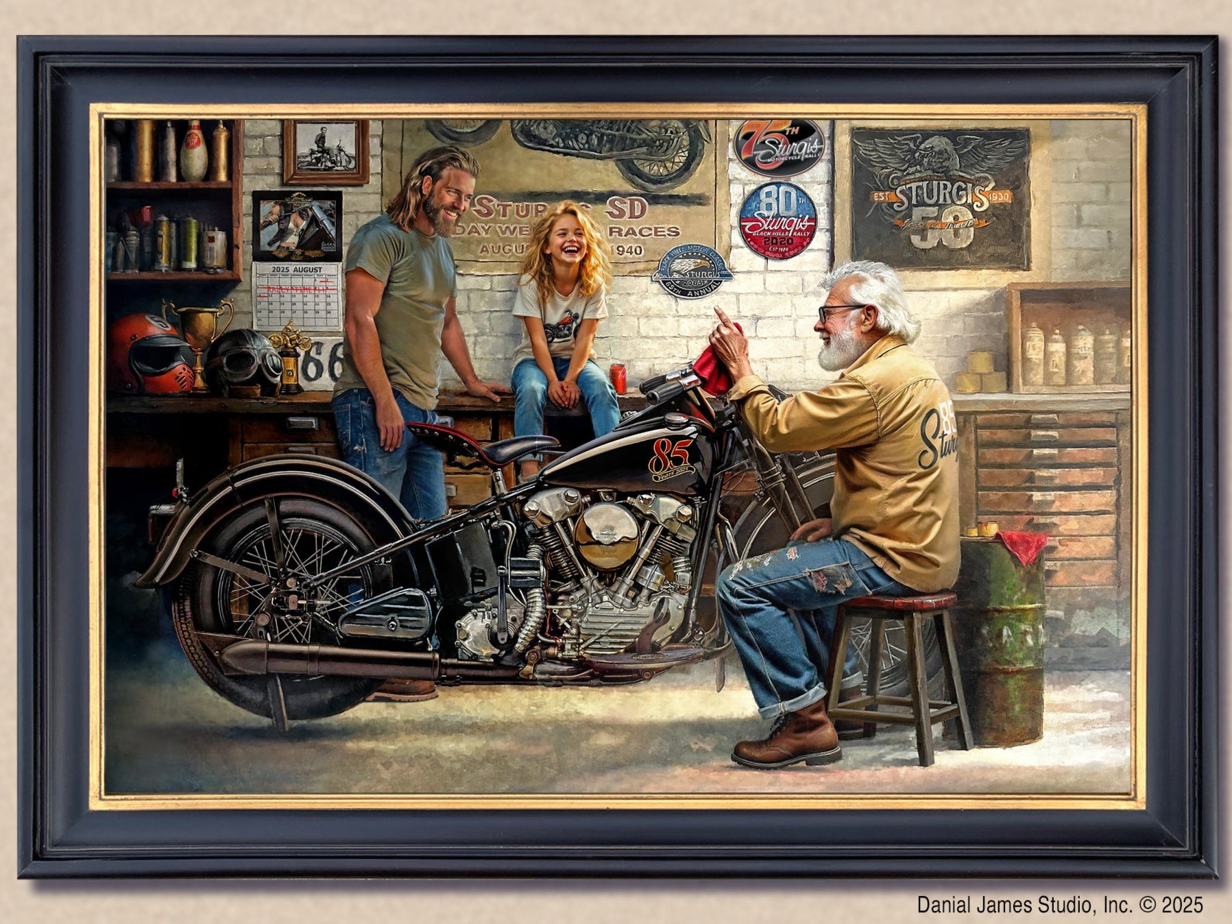 GENERATIONS,” 85TH Sturgis Rally Anniversary painting by Danial James ...